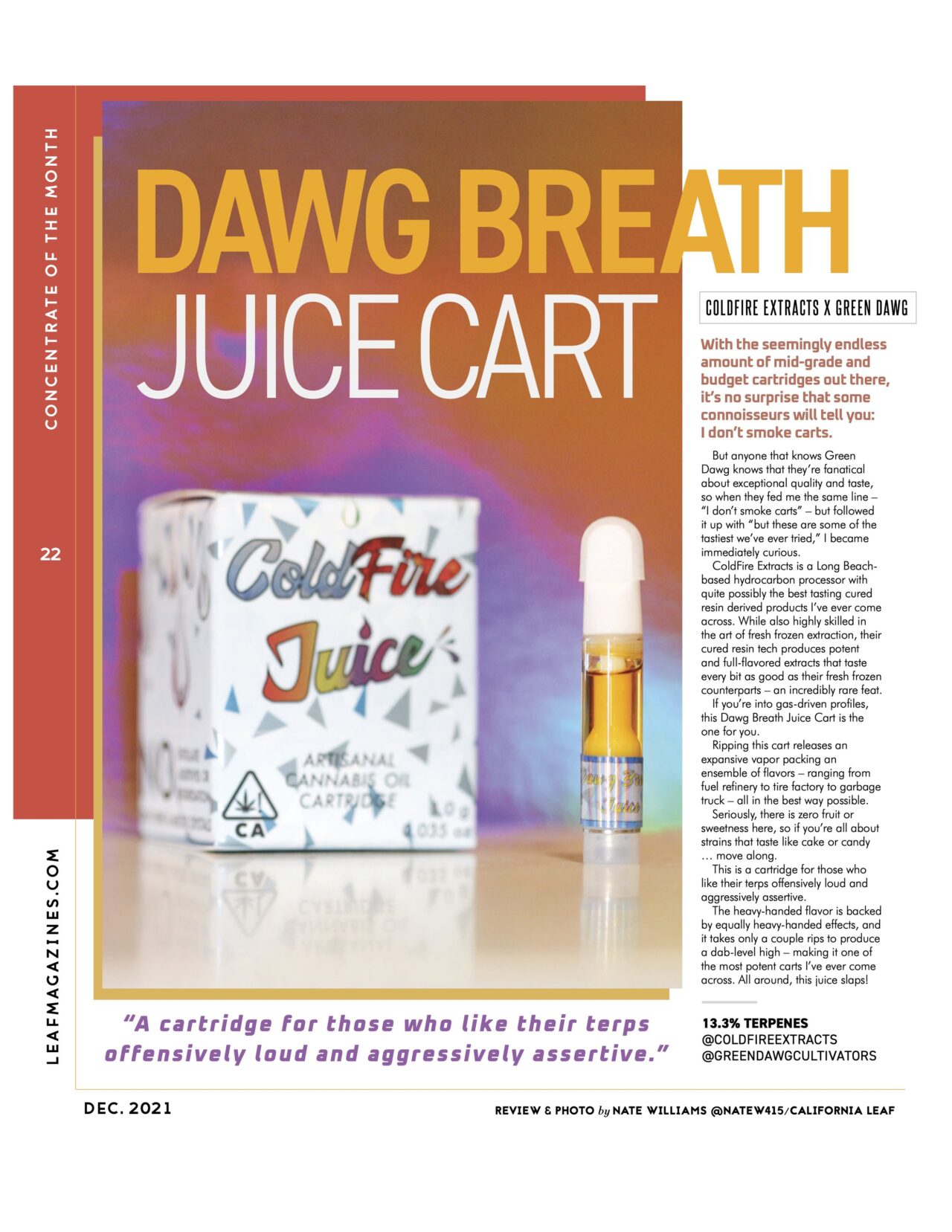 Coldfire Extracts - Cold Fire Carts - Coldfire Carts